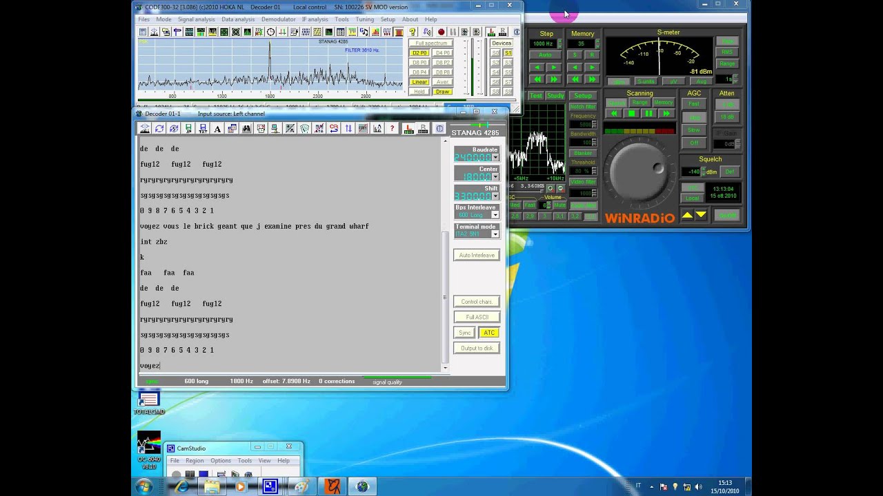 CODE300 32 PSK Decoding (3) - YouTube