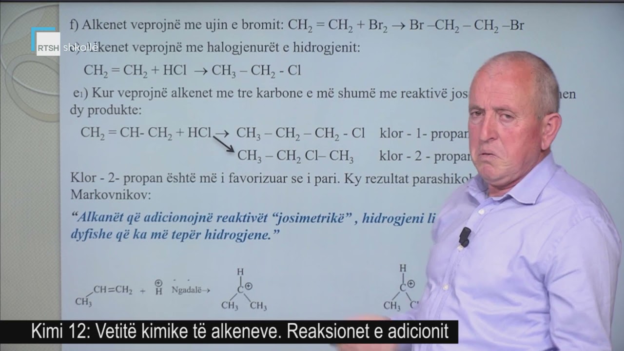 Kimi 12 - Vetitë kimike të alkeneve. Reaksionet e adicionit. - YouTube