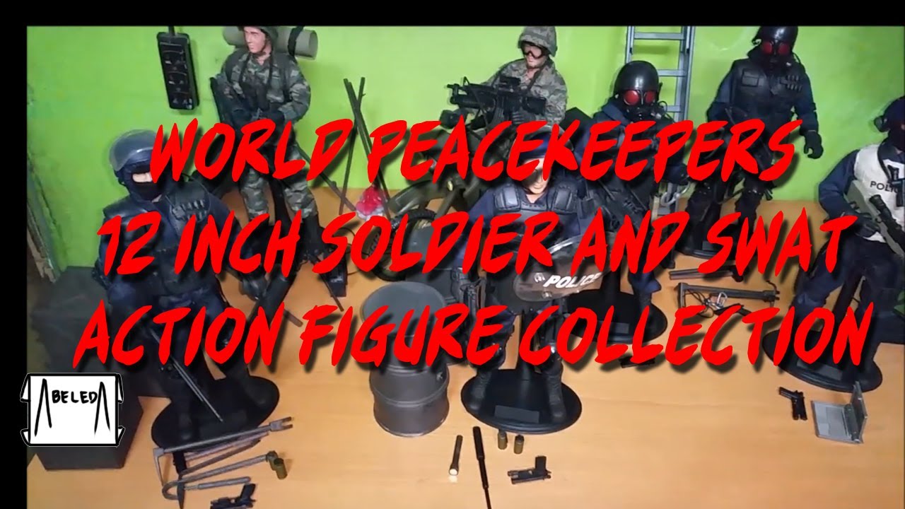 world peacekeepers 12 inch soldier and swat action figure collection ...