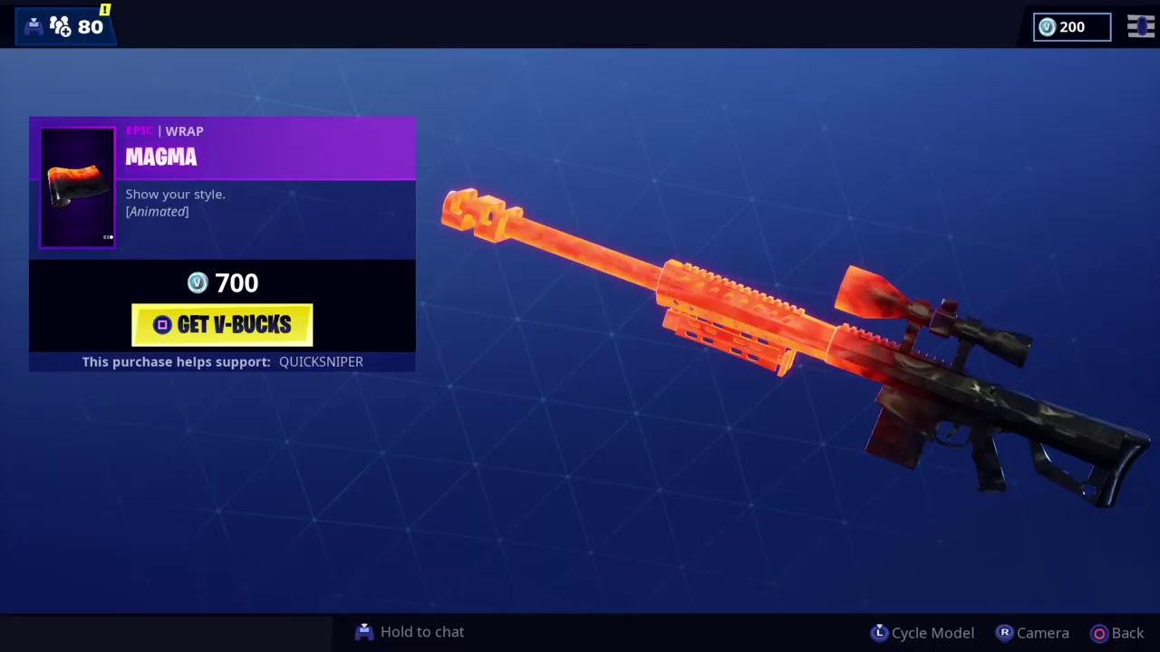 NEW MAGMA WEAPON WRAP ( IT MOVES ) - INTRODUCING ELUSIVE - FORTNITE ...