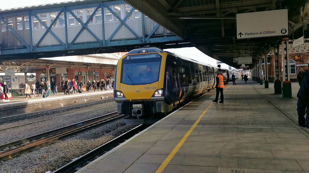 Northern rail Class 195 195004 departing Nottingham 08/02/2020 - YouTube