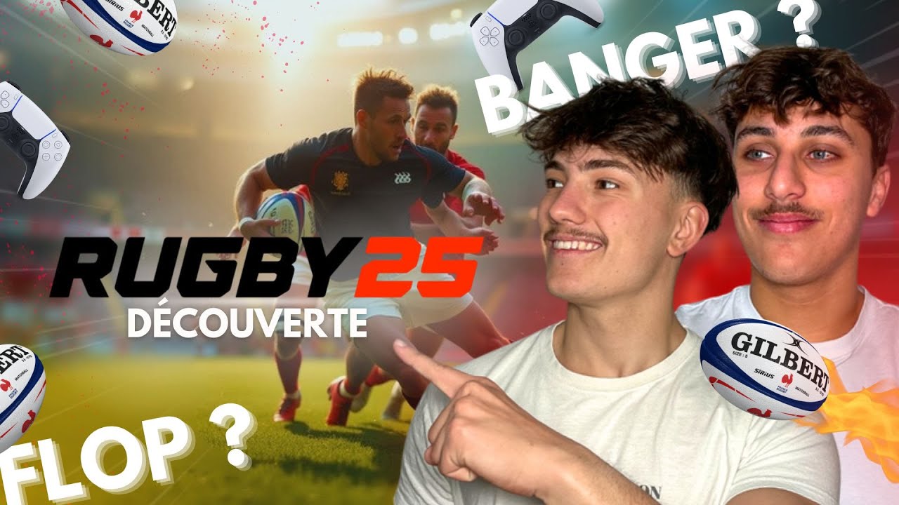 DÉCOUVERTE DE RUGBY 25 / Carrière + Gameplay - YouTube