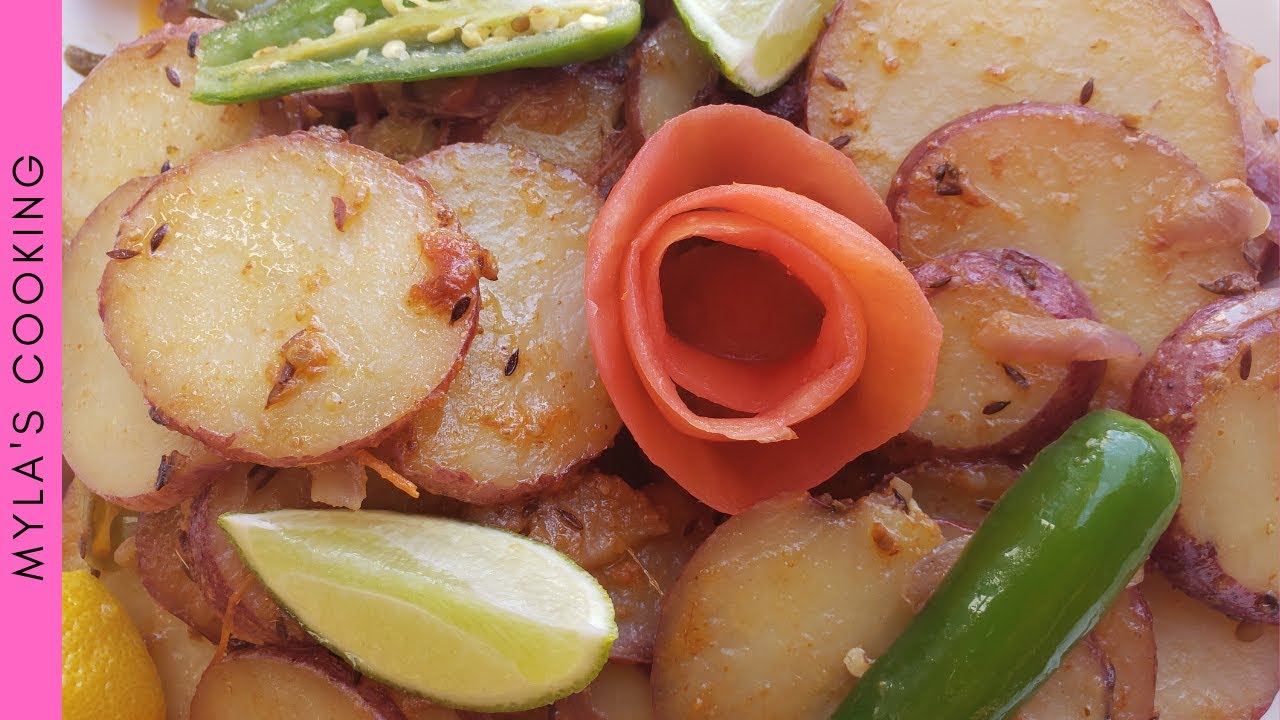 Delicious & Spicy Pan Fried Potatoes#2021 | Cast Iron Skillet Potaotes ...