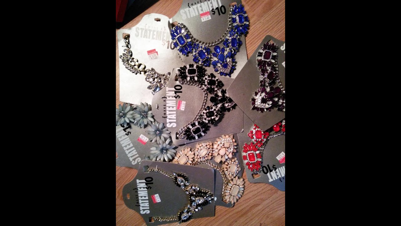 Collective Dollar Tree In Walmart Haul Featuring Statement Necklaces