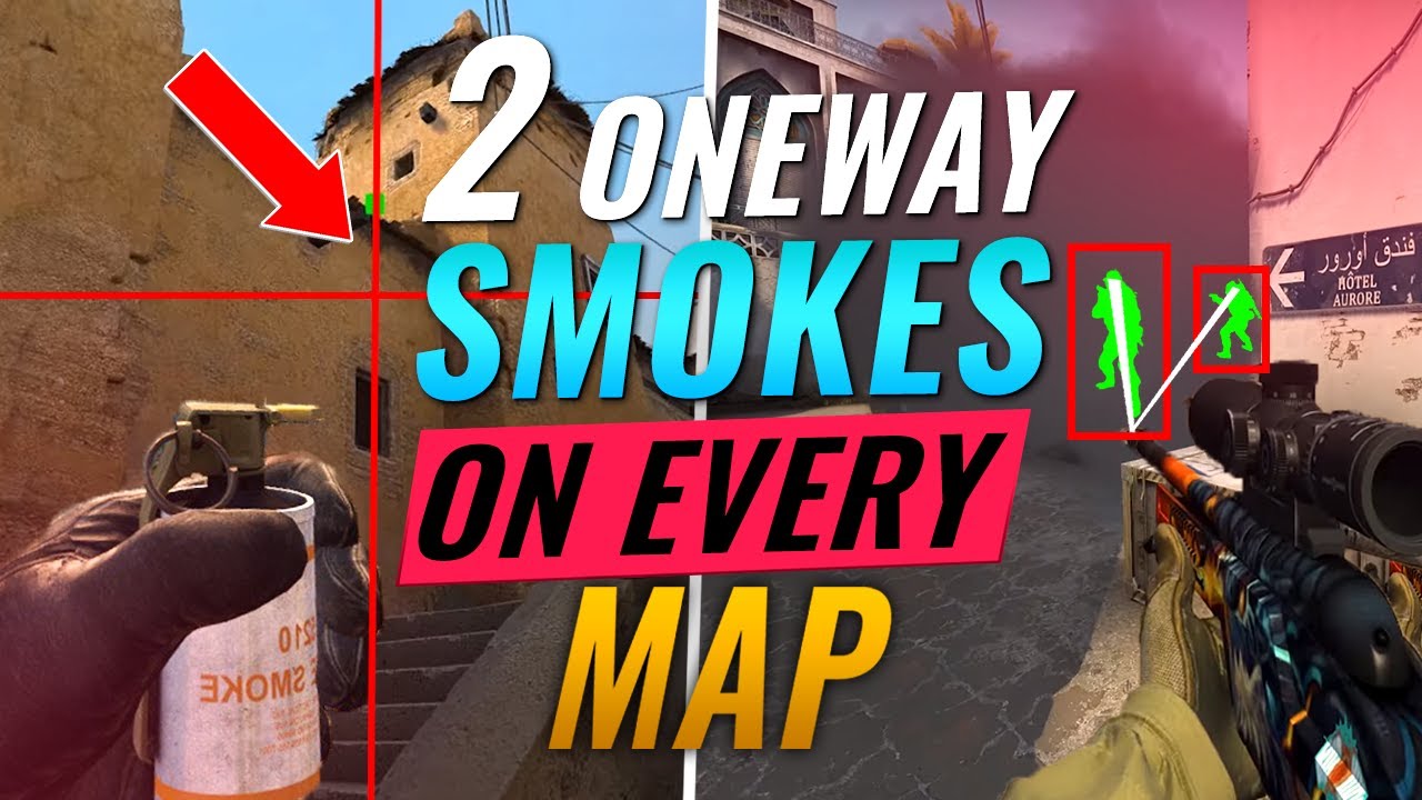 2 ONE WAY Smokes For EVERY Map In CS:GO - YouTube