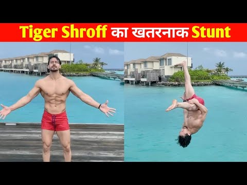 Tiger Shroff Crazy Awesome Stunning Jump Into Swimming Pool