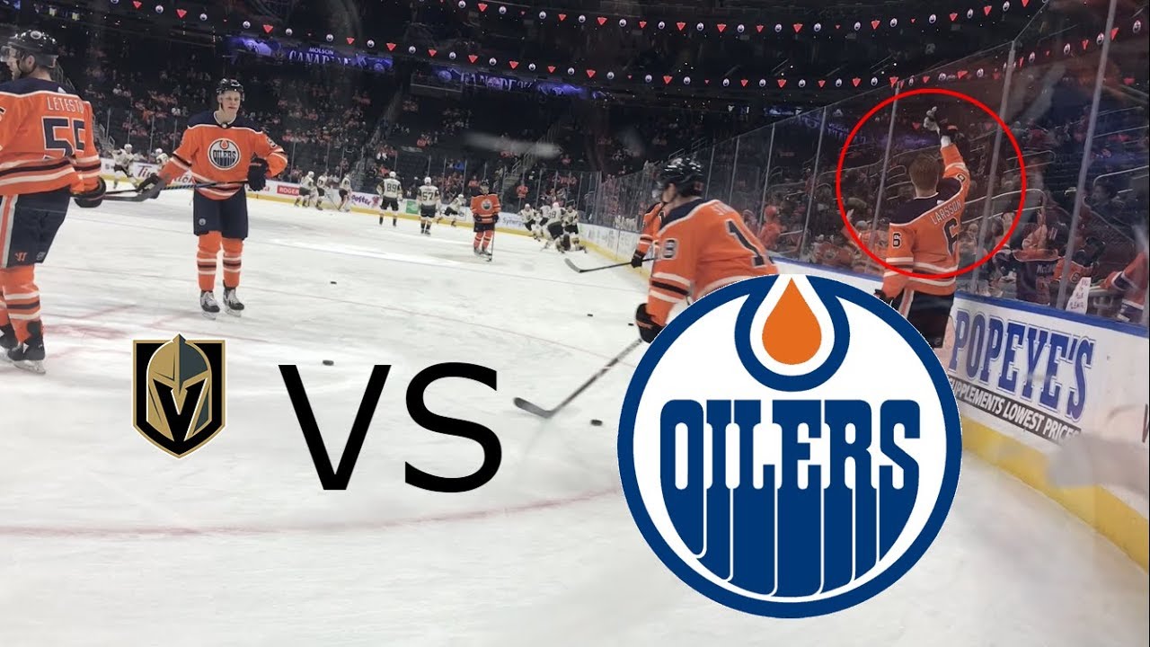 IT TOOK AN OILERS PLAYER 3+ TRIES TO GIVE FAN A PUCK!!! **FAIL** - YouTube