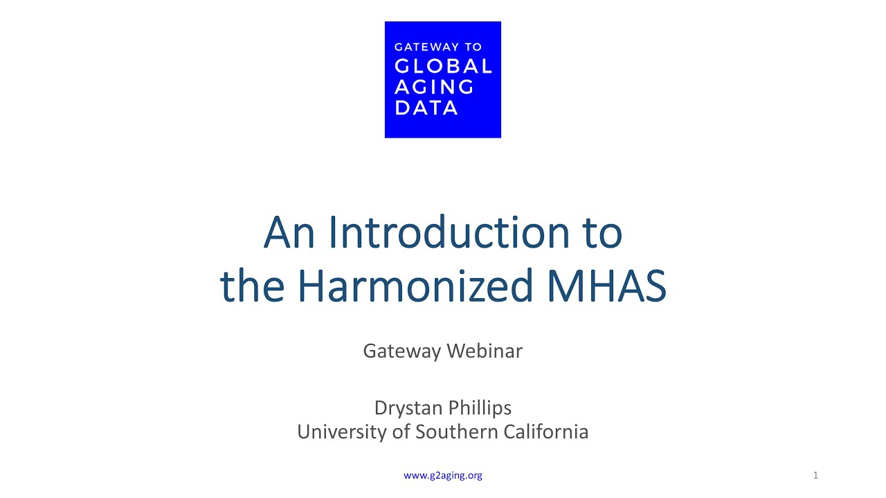 Introduction to MHAS: Gateway Webinar - November 12, 2020 - YouTube
