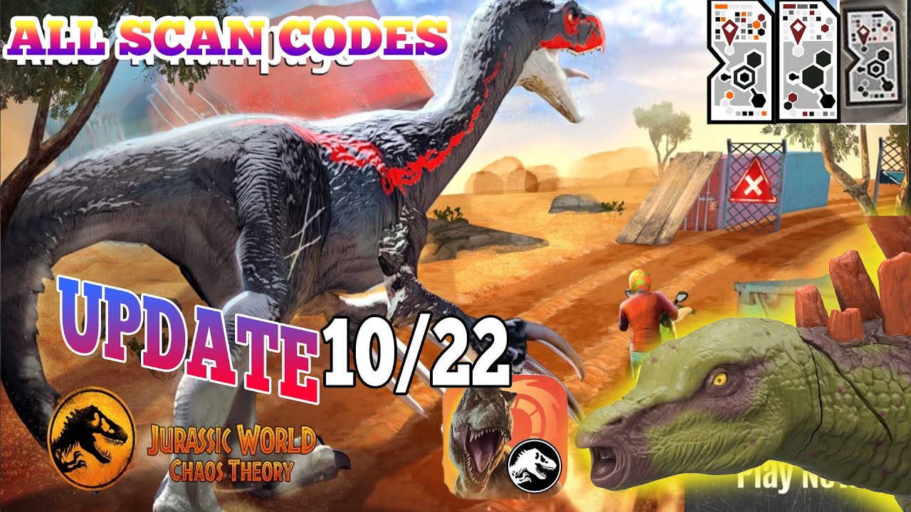 Jurassic World CHAOS THEORY 2025 MATTEL Scan Codes All Dinosaurs UPDATE 10/22 KENTROSAURUS - YouTube