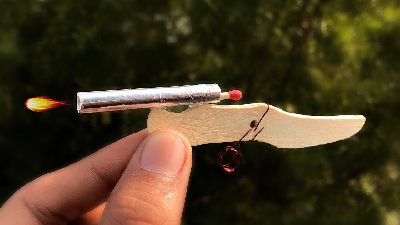 How to Make Diy Gun ( *mini but POWERFUL ) - YouTube