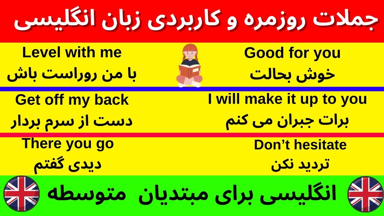 جملات انگلیسی کوتاه و پرکاربرد روزمره مبتدیان و متوسطه Youtube