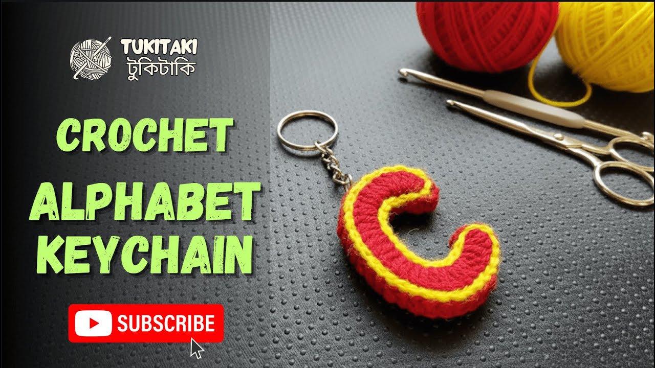 How to Crochet Alphabet Keychain | Letter Keychain Tutorial for ...