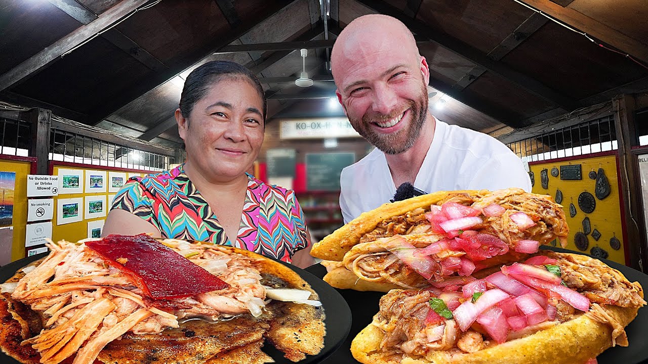 Belizean Street Food in San Ignacio Belize at Night! - YouTube