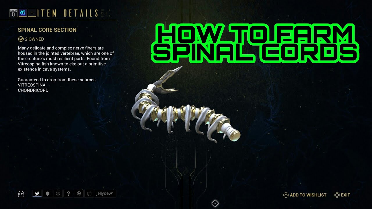 Warframe how to farm spinal cords - YouTube