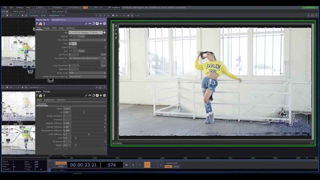 TouchDesigner 2D Fluid - YouTube