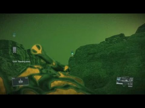 MGSV: Quiet Provides Sniper Support at Afghanistan outpost - YouTube