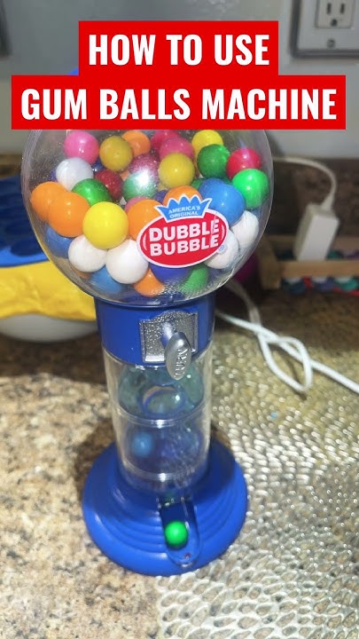HOW TO USE GUM BALLS MACHINE #shorts - YouTube