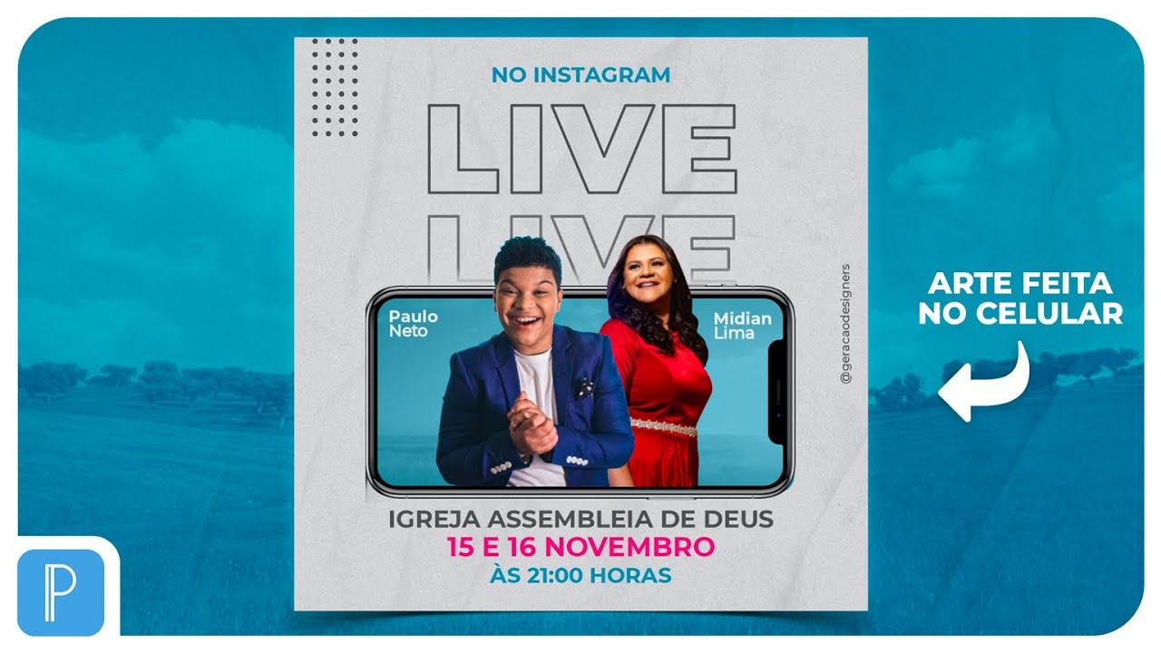Como Fazer Cartaz Para Igreja Pelo Celular Youtube