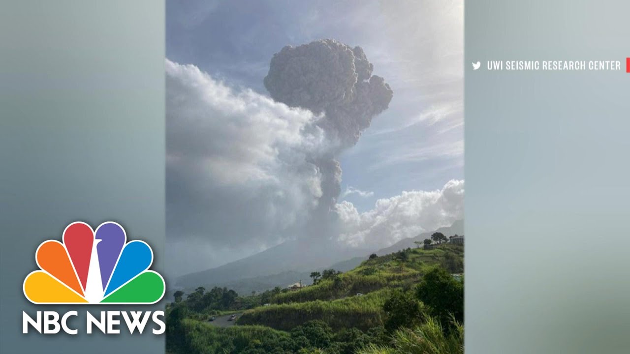 Images Show St. Vincent’s La Soufriere Volcano Smoldering, Later ...