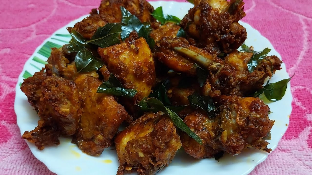 Thattukada Style Chicken Fry || തട്ടുകട ചിക്കൻ ഫ്രൈ - YouTube