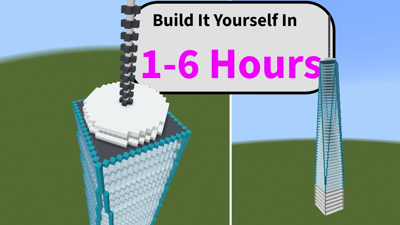 How To Build The Freedom Tower In Minecraft - YouTube