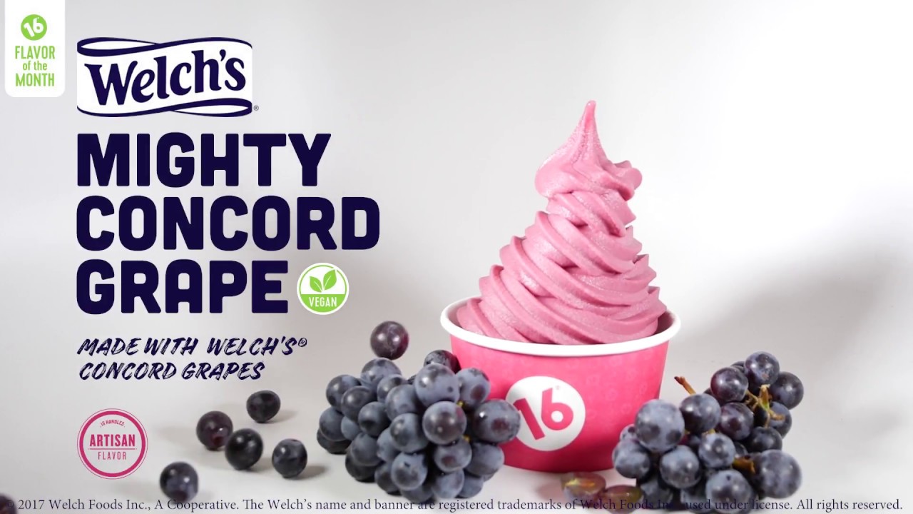 16 Handles Launches Welch's Mighty Concord Grape Flavor - YouTube