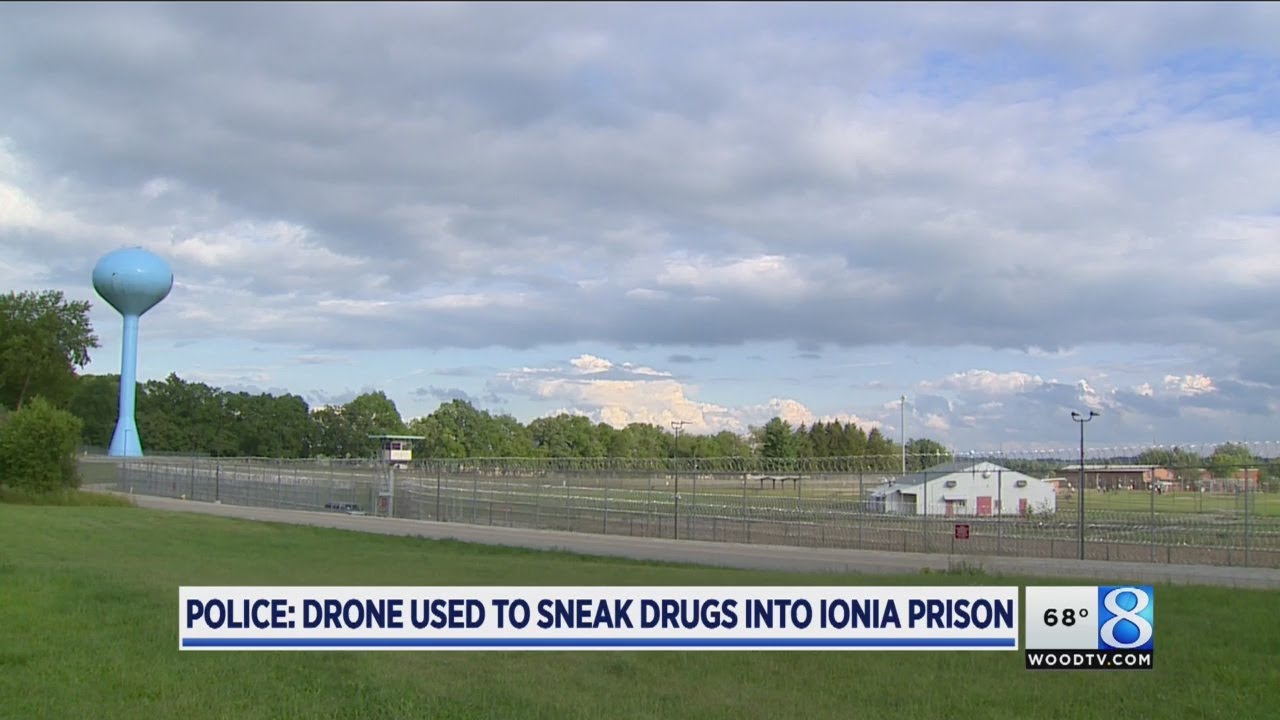 Incoming: Drone drug drop in prison third in a year - YouTube