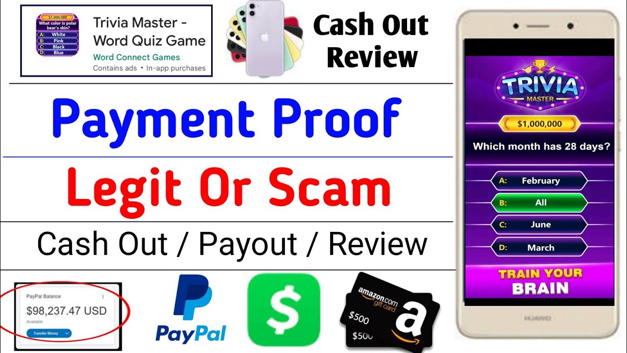 Trivia Master Word Quiz Game Review - Trivia Master Payment Proof ...