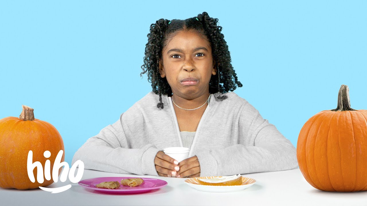 Kids Try Pumpkin Spice Foods | Kids Try | HiHo Kids - YouTube