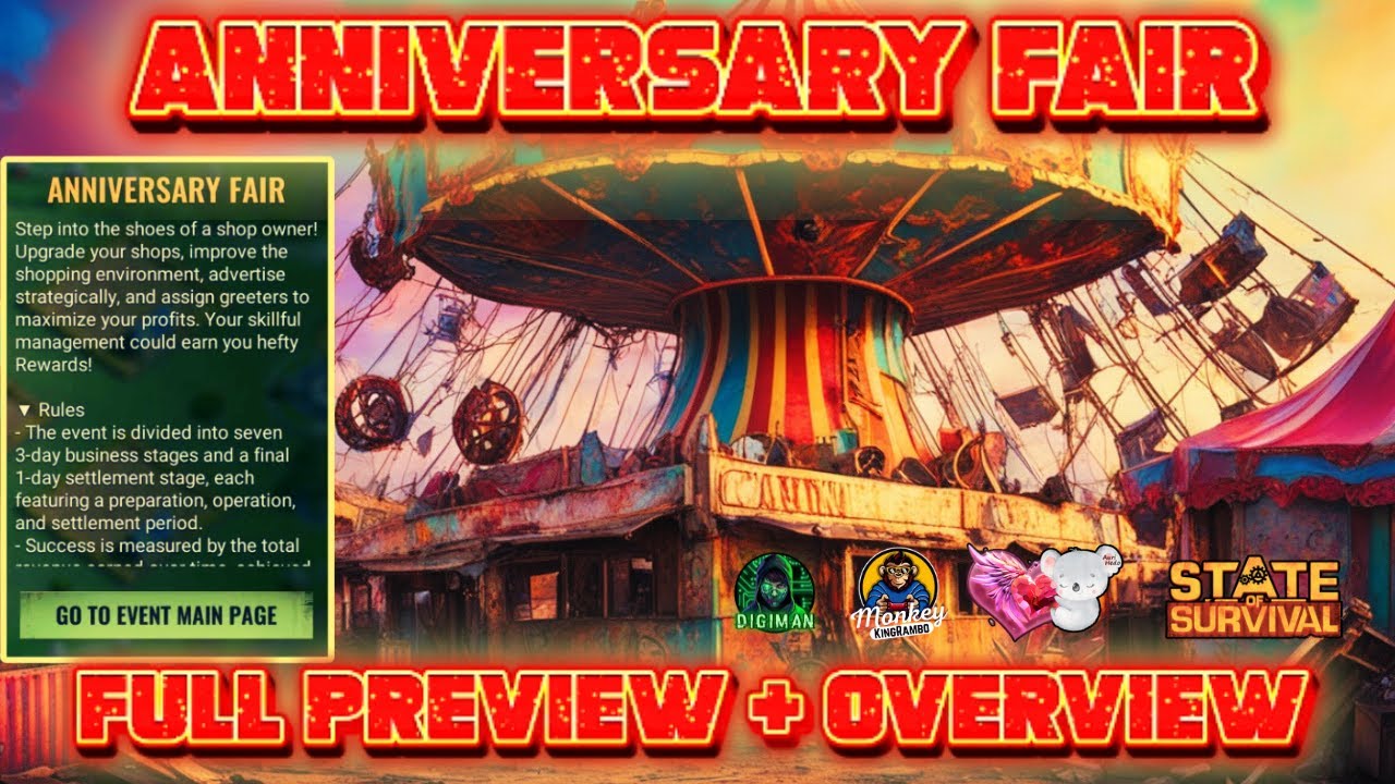 STATE OF SURVIVAL: FULL ANNIVERSARY FAIR EVENT GUIDE - YouTube