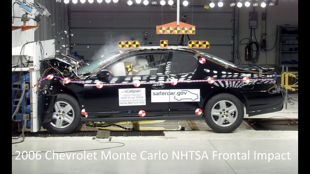 2000-2007 Chevrolet Monte Carlo NHTSA Frontal Impact - YouTube