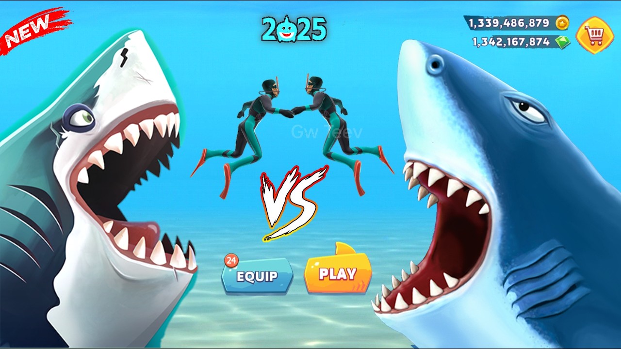 All 43 Shark Unlocked - All Good Shark Vs All Enemy Shark 2025! Hungry ...