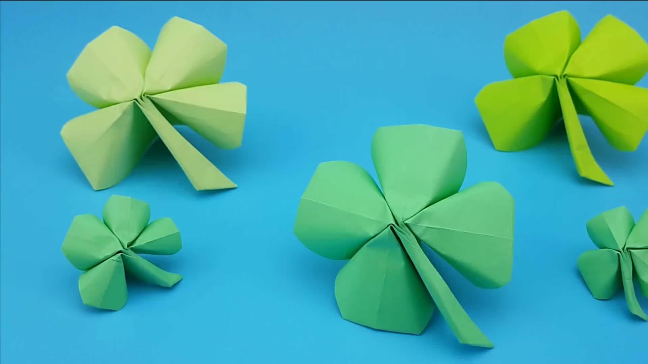 Origami Easy Origami Four Leaf Clover YouTube origami-easy-origami-four-leaf-clover-youtube