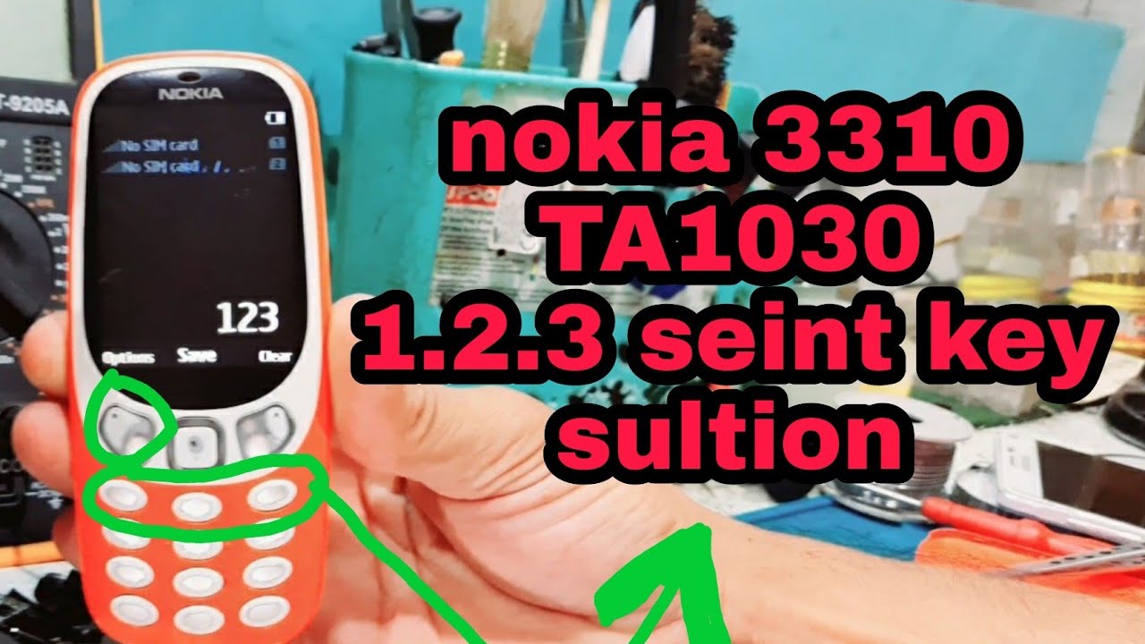 #nokia3310 #ta1030keypad Nokia 3310 ta 1030 keypad 1,2,3,menu+call ...