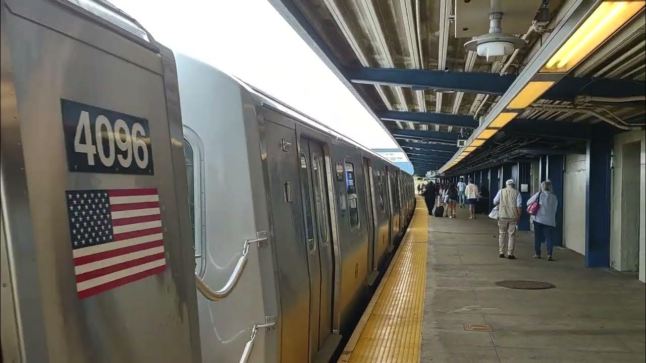MTA NYCT Subway: Far Rockaway Bound Kawasaki R211A (A) Train Departing Broad Channel - YouTube