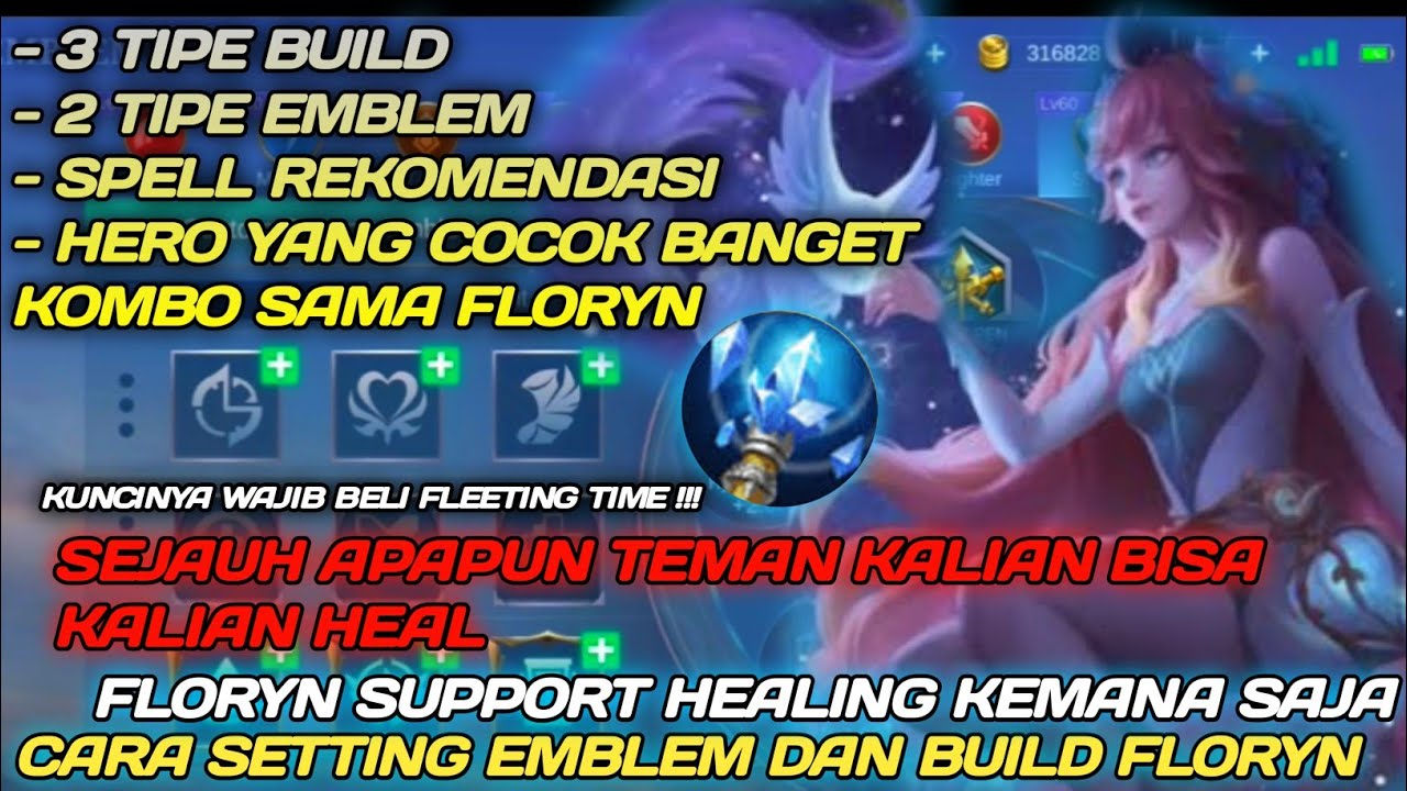 CARA SETTING EMBLEM DAN BUILD FLORYN TERSAKIT + HEALING - BUILD FLORYN ...