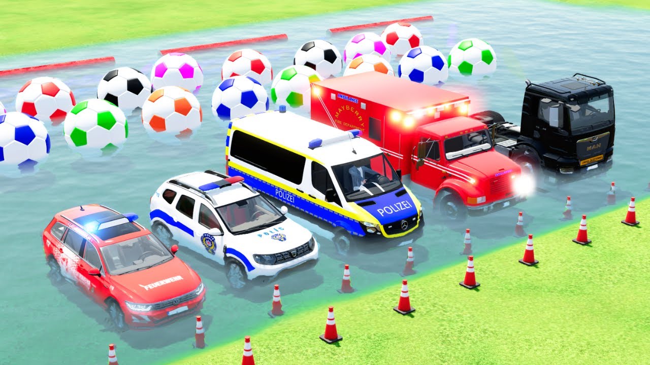 POLICE CARS AUDI, VOLSKWAGEN, LIZARD, FORD, CHEVROLET and TRANSPORTING ...