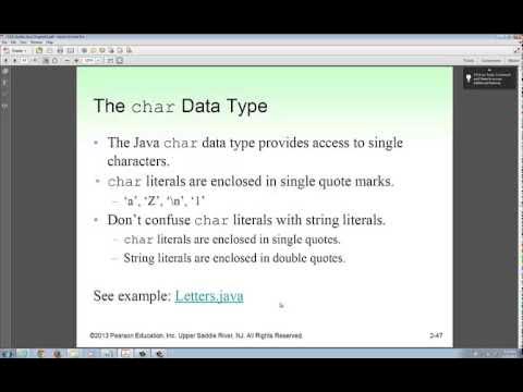 COSC 1437 - Chapter 2 - part c - YouTube