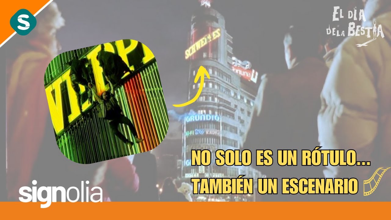 El rótulo de Schweppes: testigo del apocalipsis en Madrid - YouTube
