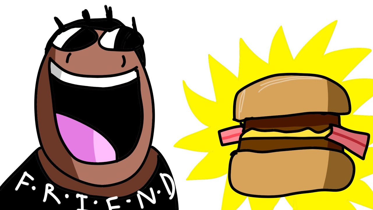 Kid Laughing At Burger Animated - YouTube