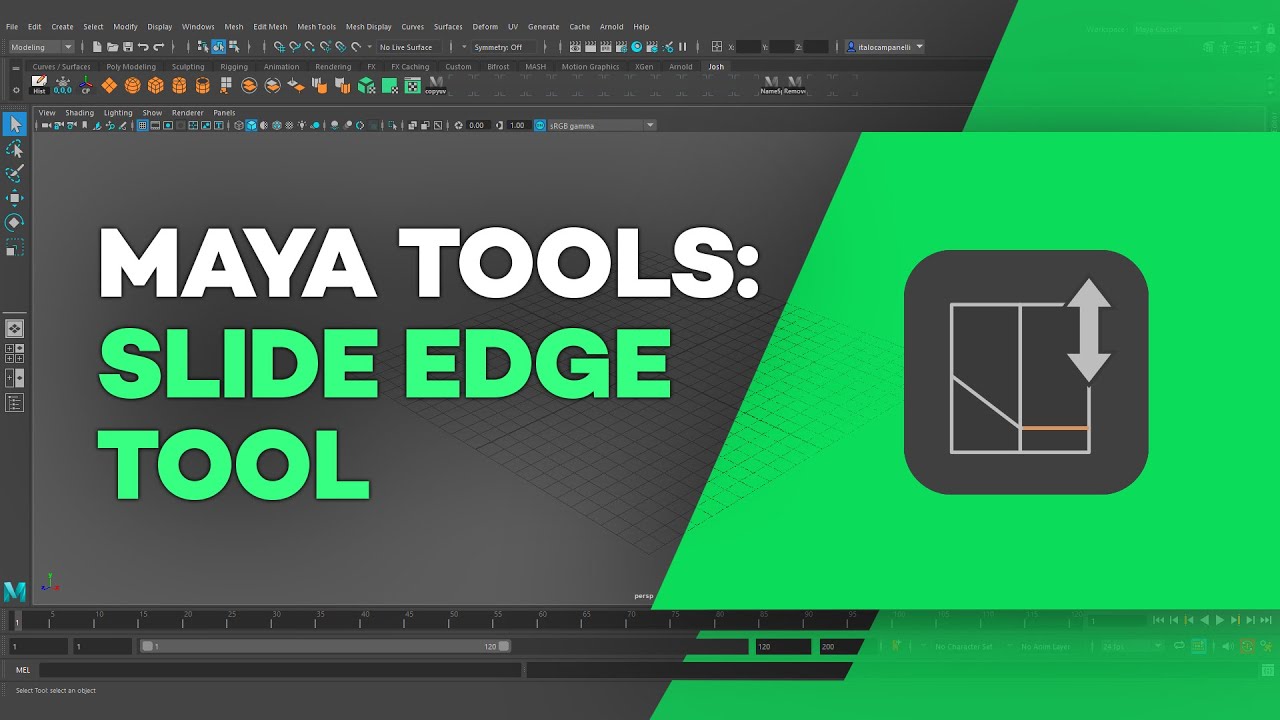 Maya's Slide Edge Tool - YouTube