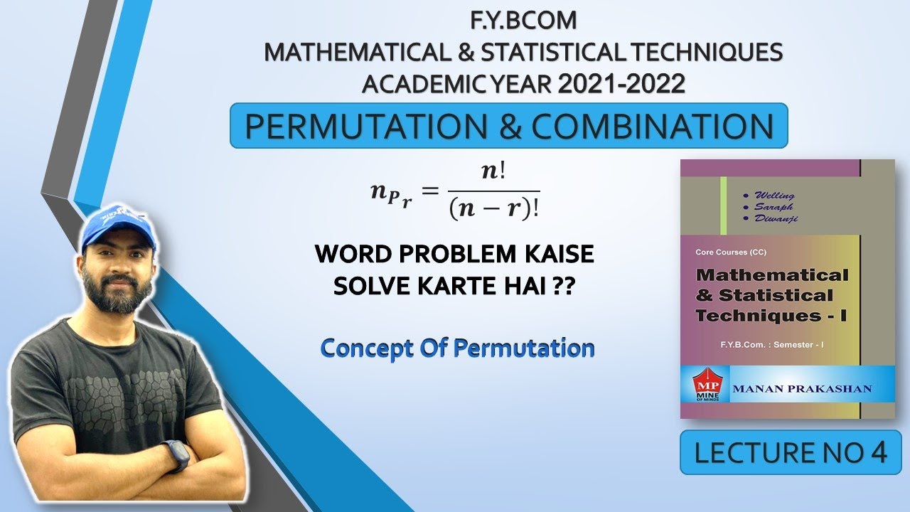#4 Permutation & combination | FYBCom (sem-1) | Maths | Chapter 2 ...