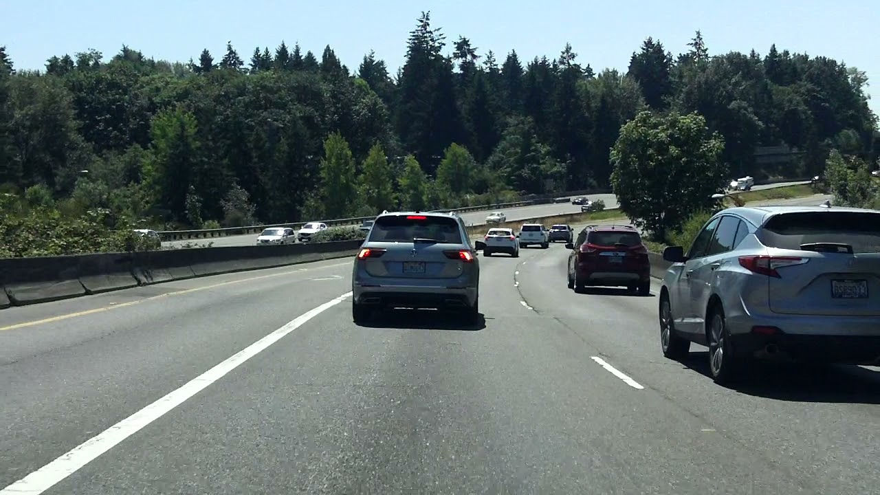 Seattle Bypass (Interstate 405 Exits 13 to 7) southbound - YouTube
