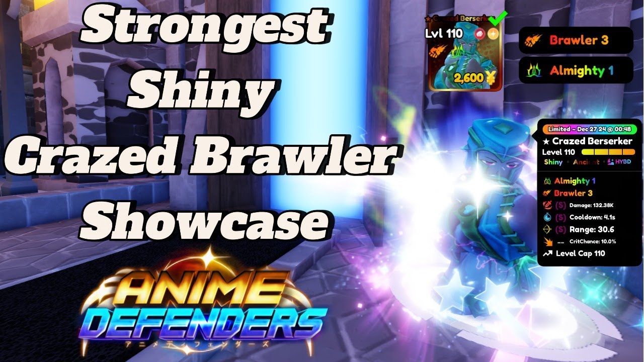 Getting The STRONGEST Crazed Brawler | Anime Defenders - YouTube