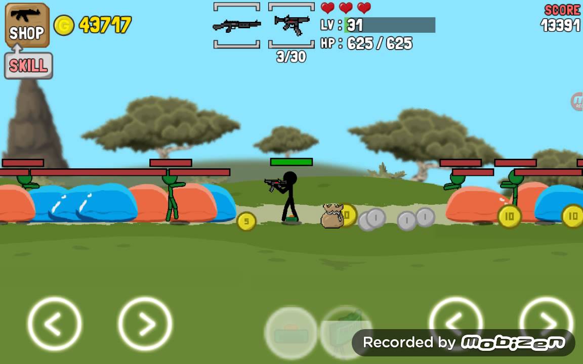Stick man gun game play ita - YouTube