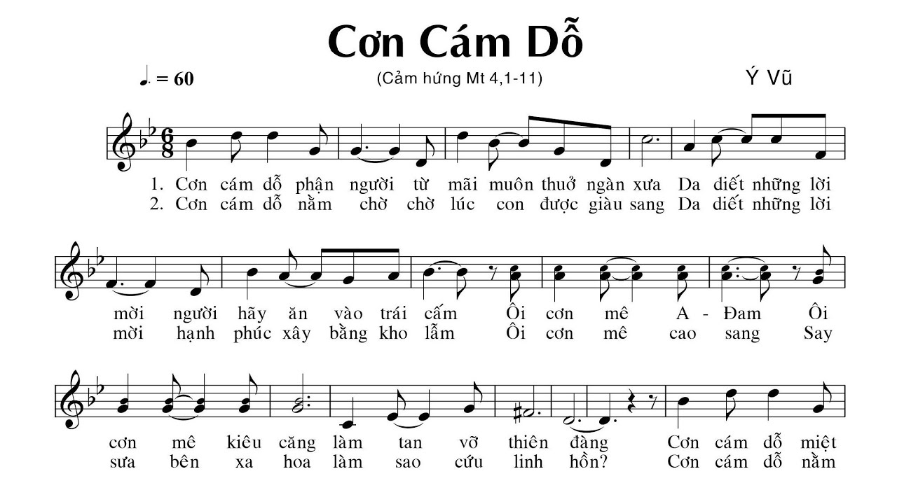 Cơn Cám Dỗ (Sáng Tác: Ý Vũ) - Ca len di | Lyrics - YouTube