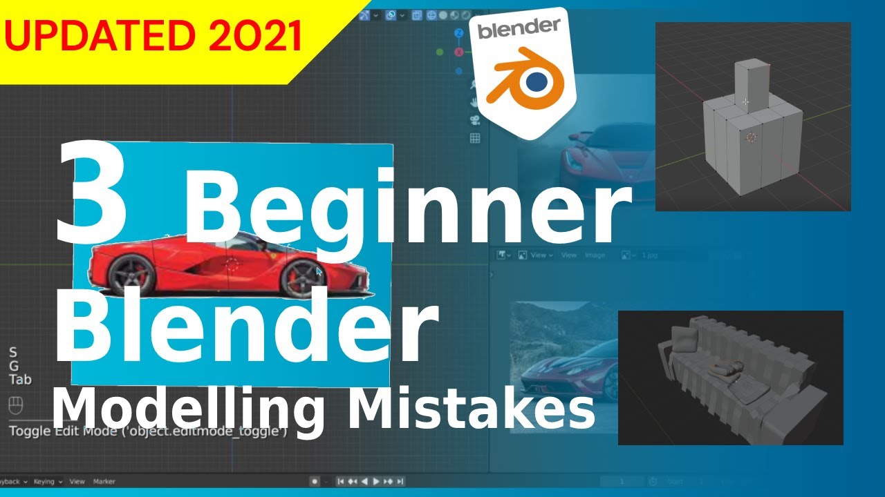 3 Beginner Mistakes in Blender Modelling & how to fix them? [English ...