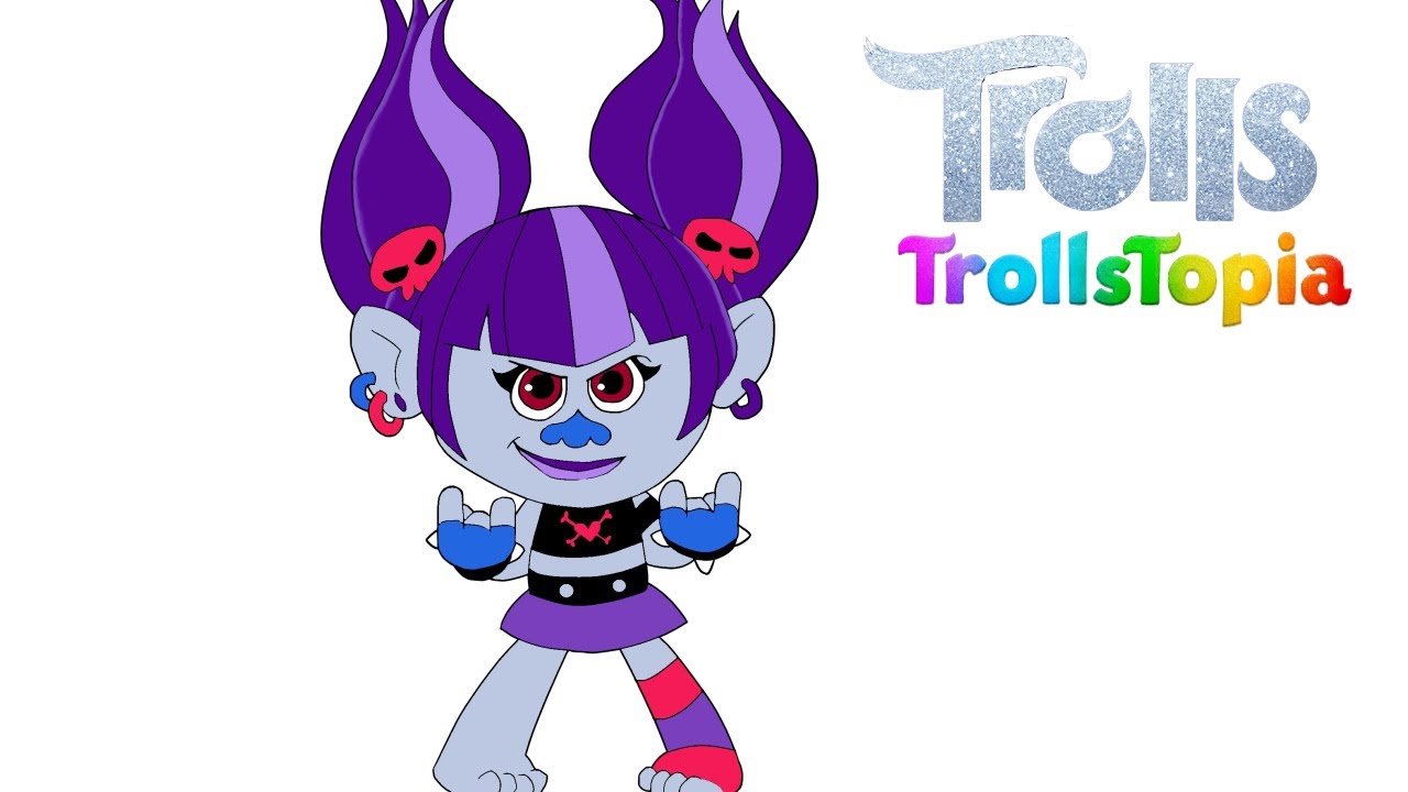 Draw Val Thundershock | Trolls: TrollsTopia - YouTube