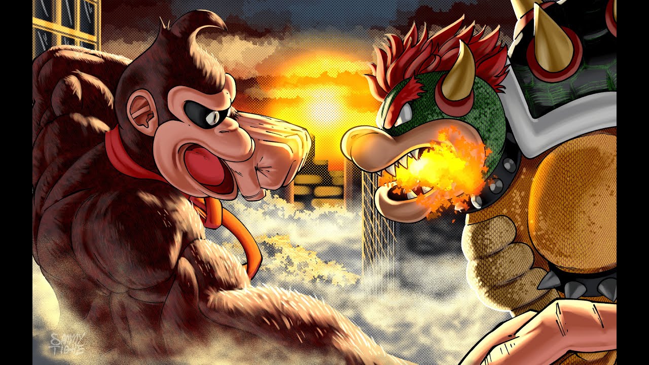 Dk Vs Bowser - YouTube