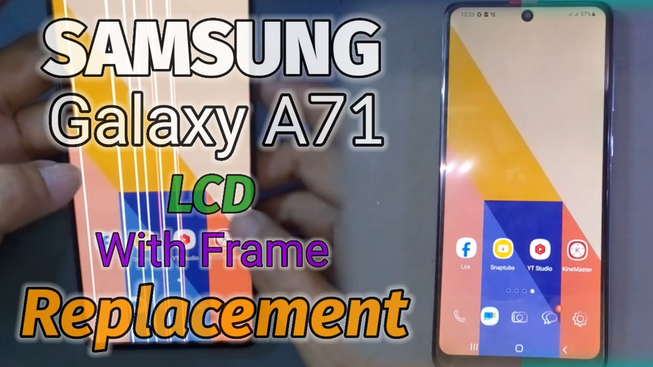 Samsung Galaxy A71 Class A LCD | LCD With Frame Replacement. - YouTube